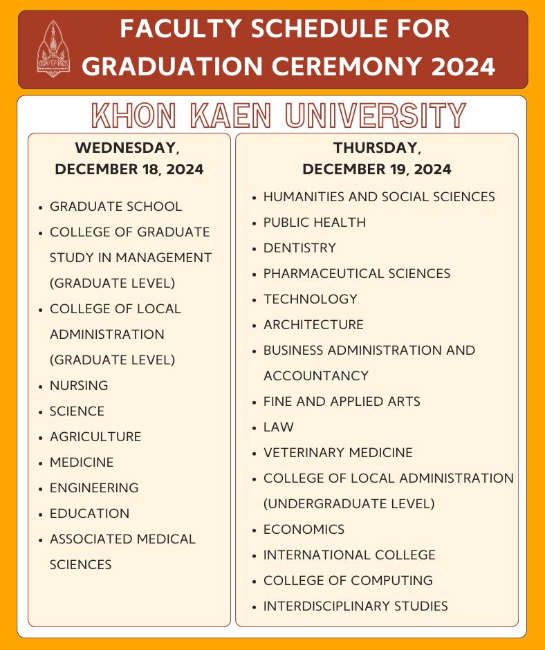 Commencement Ceremony: International Affairs Division | Khon Kaen ...